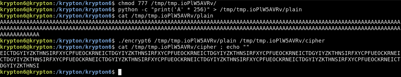 We can see the pattern EICTDGYIYZKTHNSIRFXYCPFUEOCKRN appear, which is 30 characters long, this ...